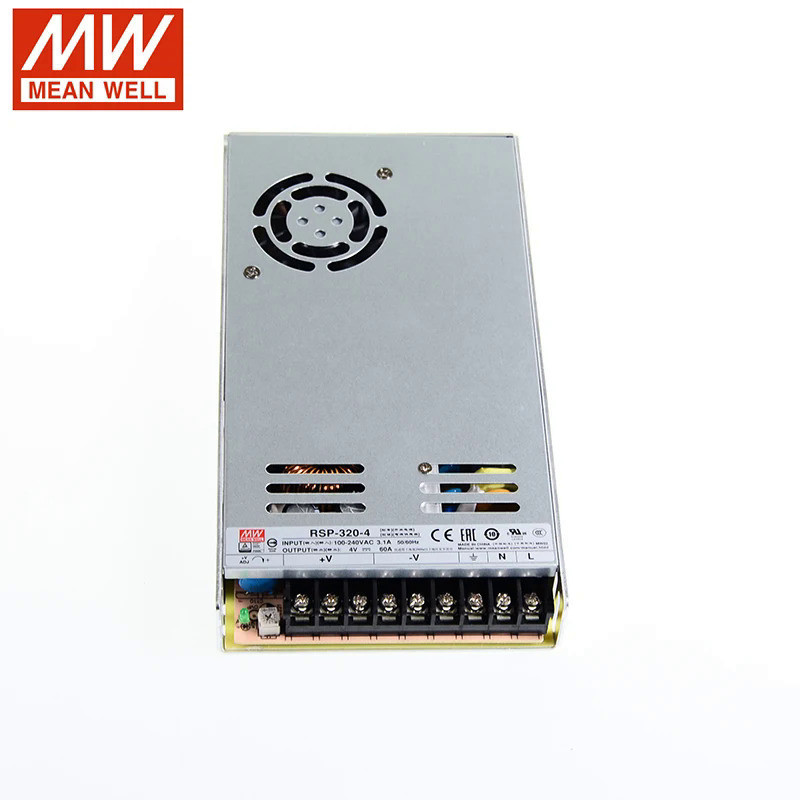 MEAN WELL RSP-320-4 Switching Power Supply 110V/220V AC to 4V DC 60A 240W Meanwell Transformer ...