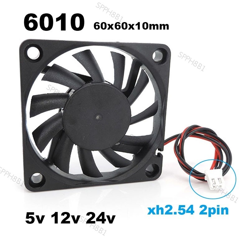 6cm 60mm DC 5v 12V 24V Cooling Fan Brushless for Reprap 3D Printer Parts Cooler 60x60x11mm ...