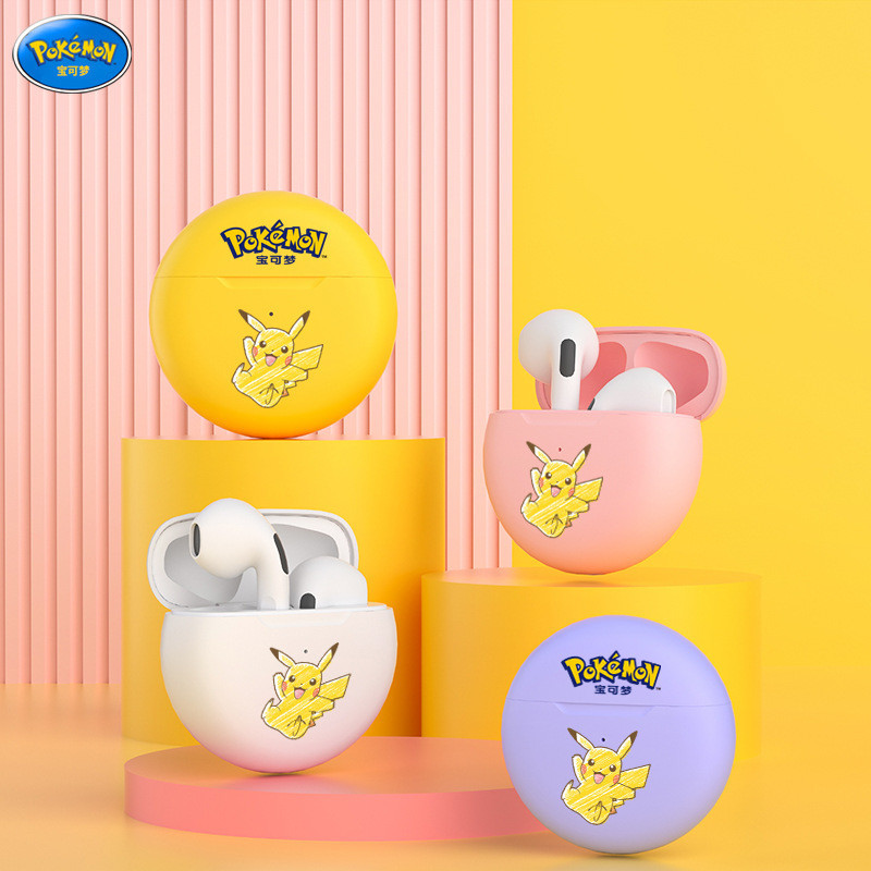 Pokemon P1 Bluetooth 5.3 Wireless Earphone Pikachu Super Cute HiFi ...