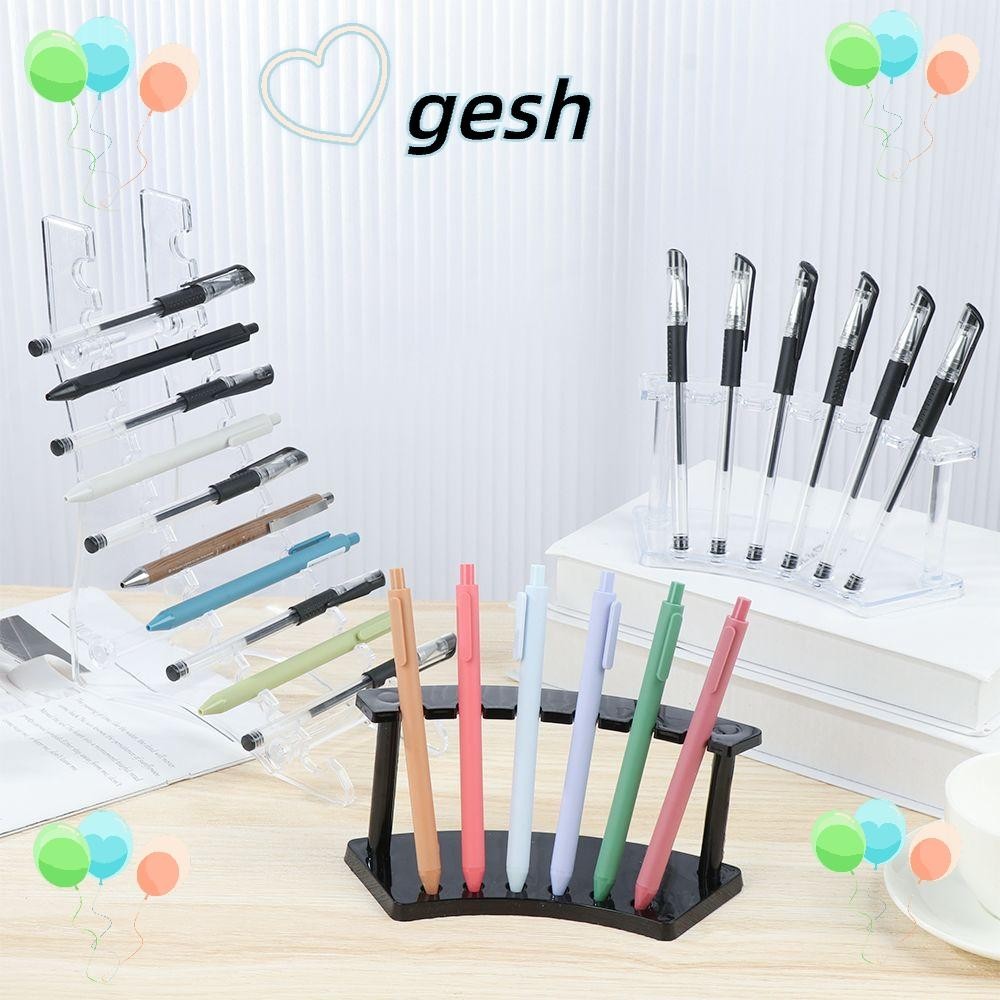 GESH1 Acrylic Pen Holder Kids Gift Ballpoint Pen Organizer Transparent ...