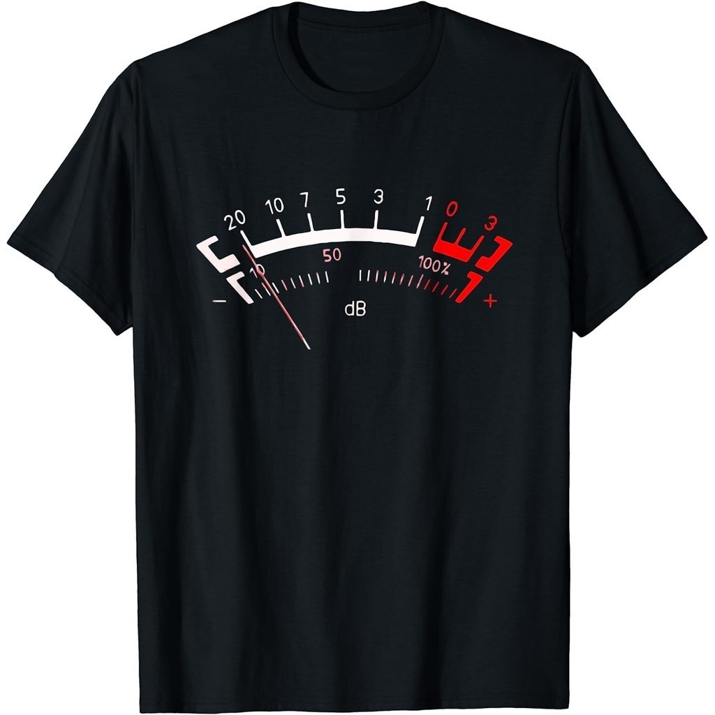 Db Level Decibel Vu Stereo Studio Recording Volume Speaker T-Shirt ...