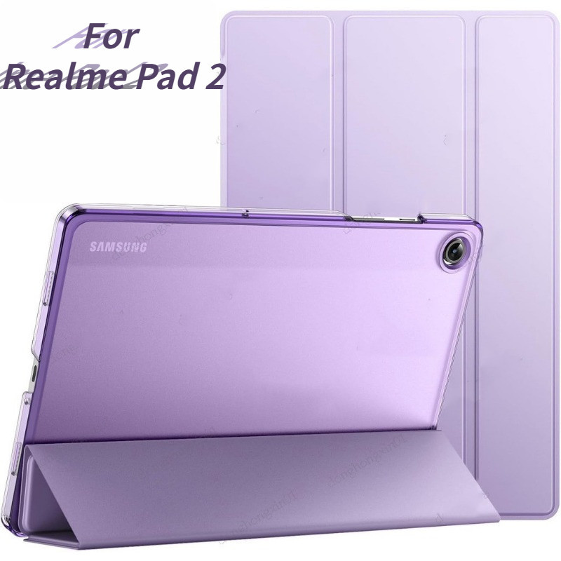 For Realme Pad 2 11.5 inch Tri Folding Translucent Cover Frosted ...