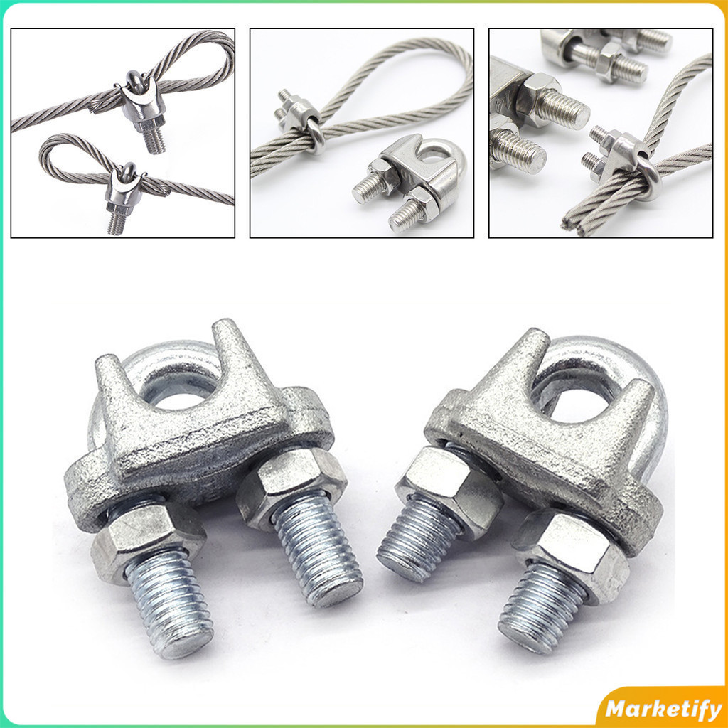 MK Steel Cable Clip Steel Clip GI Cable U Clamp Wire Rope Card Wire ...