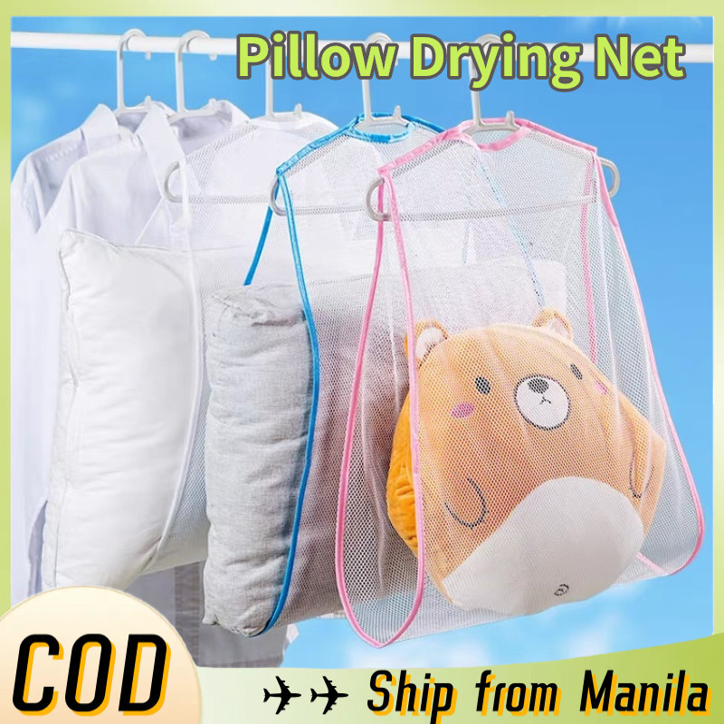 Pillow Dolls Drying Net Bag Fine Mesh Outdoor Windproof Hanger Home ...