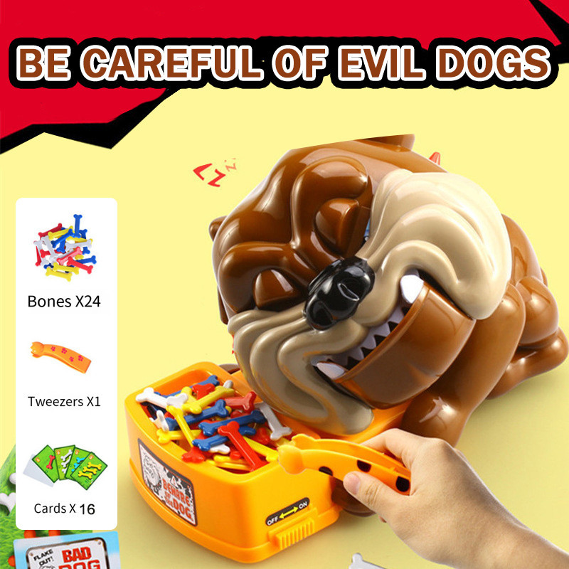 BAD DOG game toy Parent-child interactive Toy Stealing Bone Action Game ...