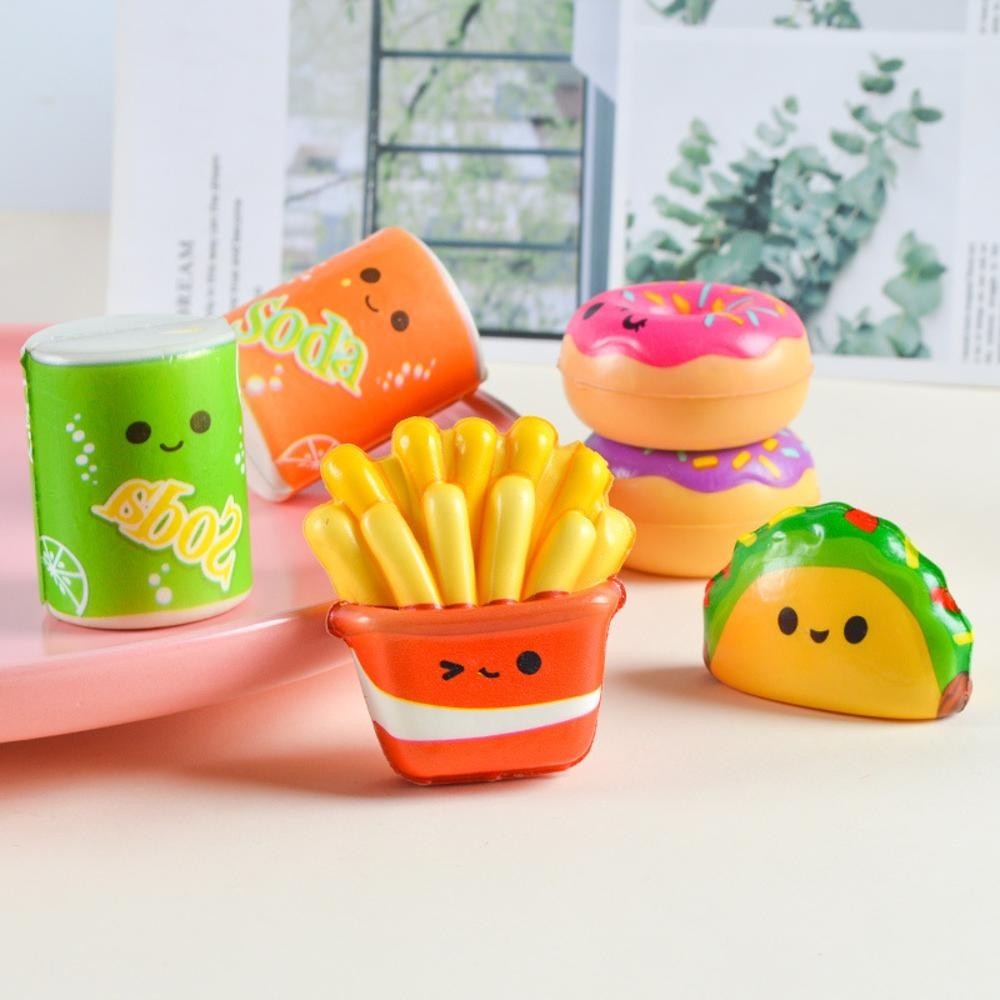 Kawaii Slow Rebound Stress Relief Toys Cute Squishy Soft Squeeze Vent ...