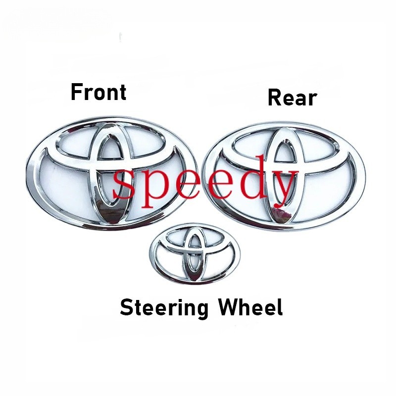 Toyota Vios Camry Corolla RAV4 Logo Emblem/Front Rear Steering Wheel ...