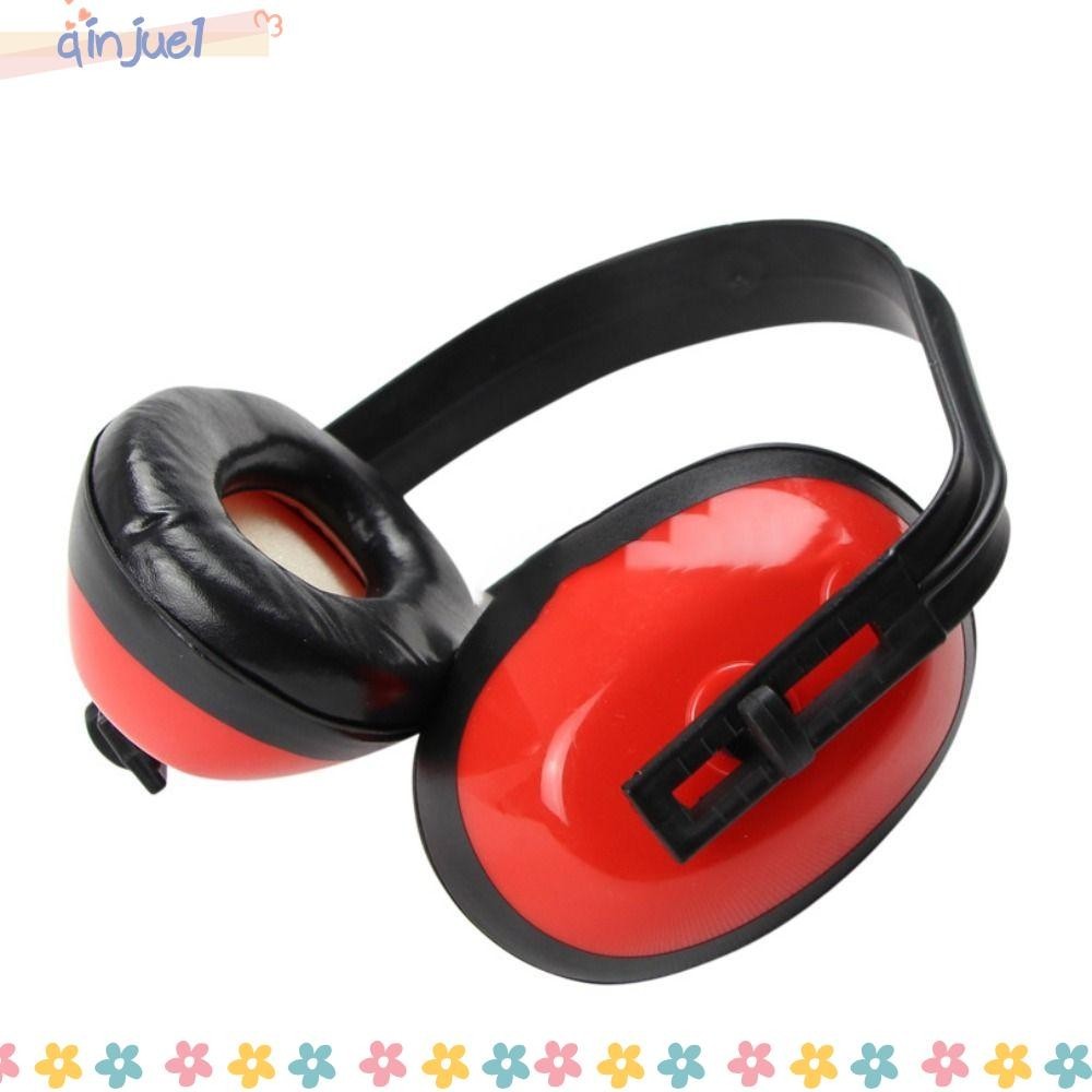 QINJUE1 Ear Defenders, Red Noise Reduction Safety Ear Muffs, Protect ...