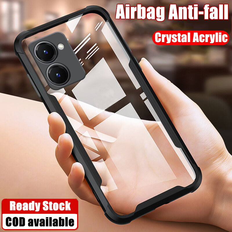 For Vivo Y18 V2333 V2345 Slim Crystal Clear Wear-resisting Hard Sturdy ...