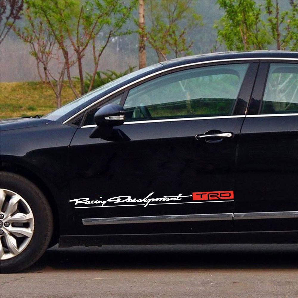 2pcs TRD Toyota Racing Development Sticker Decal for Car Body Bumper ...