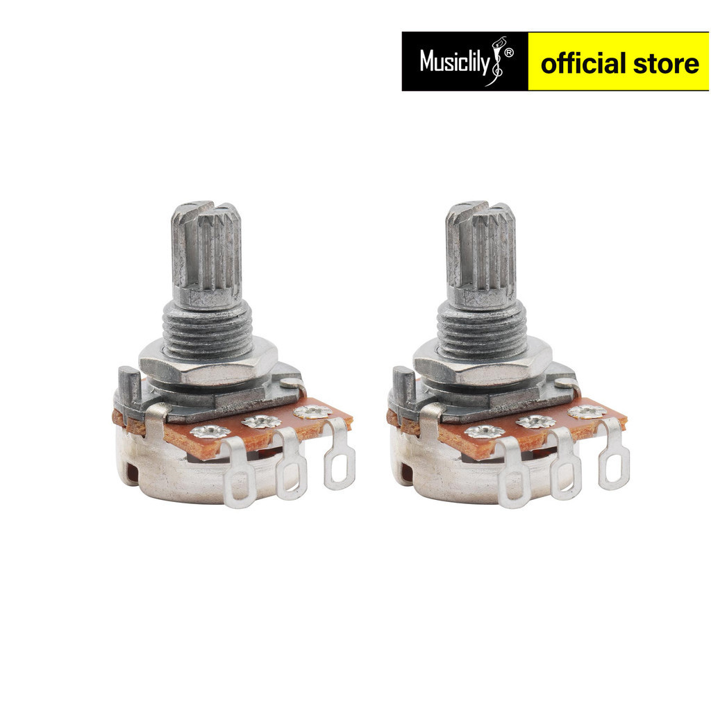 GG+Musiclily A250K Mini Metric Coarse 18-Spline Split Short Shaft Pots ...