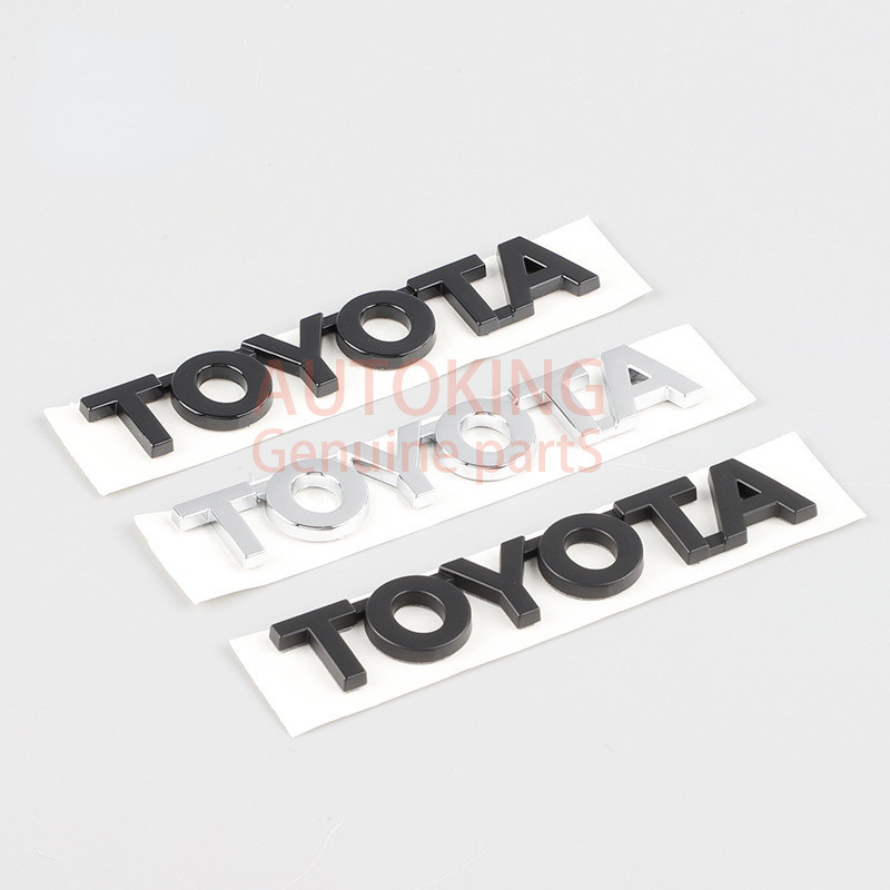 ABS plastic electroplating label TOYOTA Logo Car Auto Rear Emblem Badge ...
