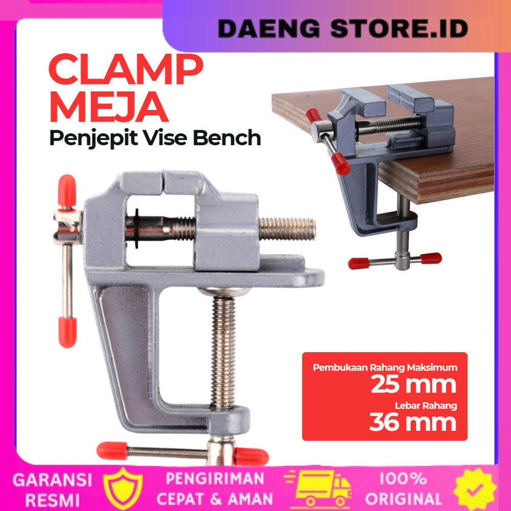 Vise Clamp / Table Vise / Vise Clamp Vise Bench / Table Vice 25mm VISE CLAMPvWOOD Clamp | Shopee ...