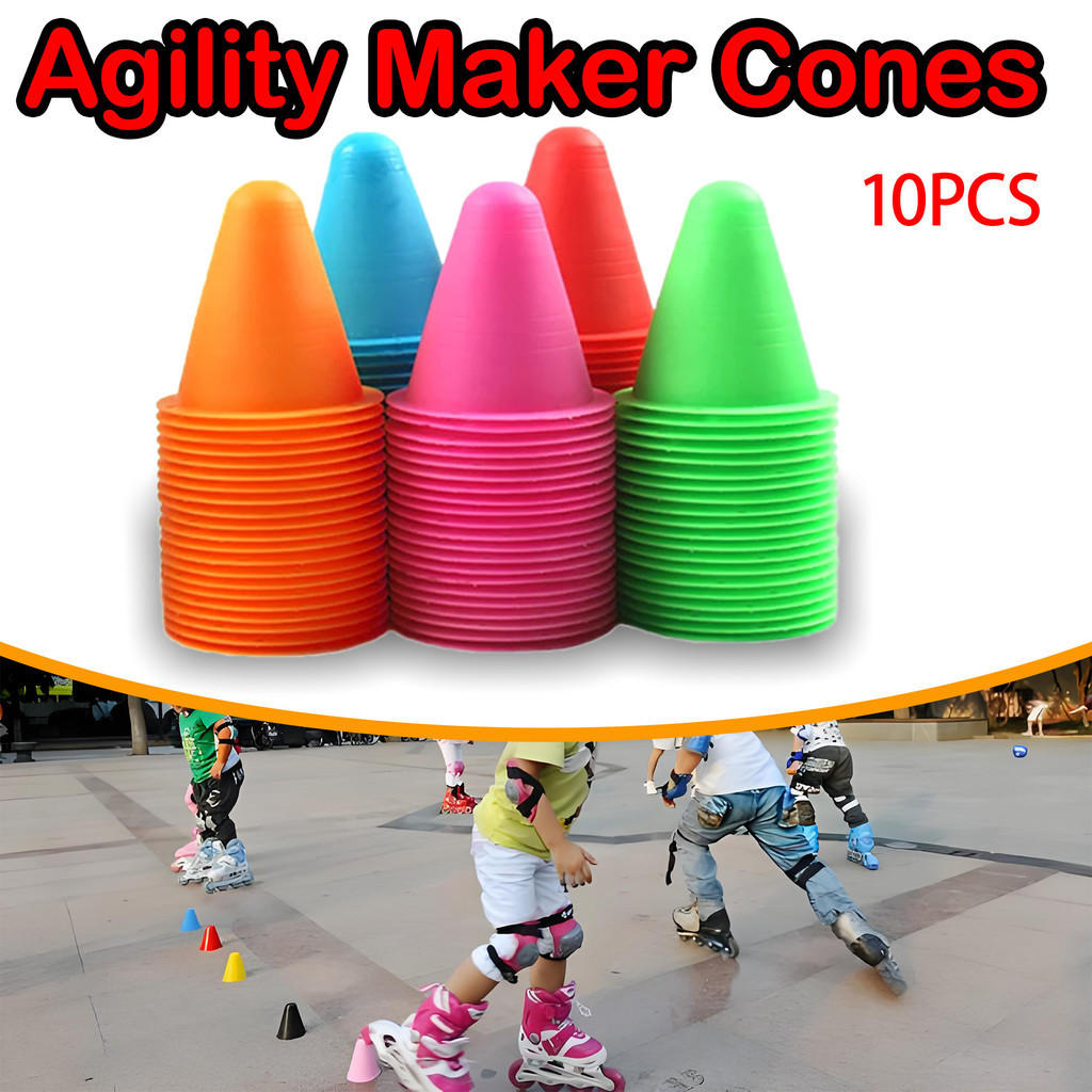 10Pcs Football/basketball Training Cones Sport Activity Cone Barrier ...