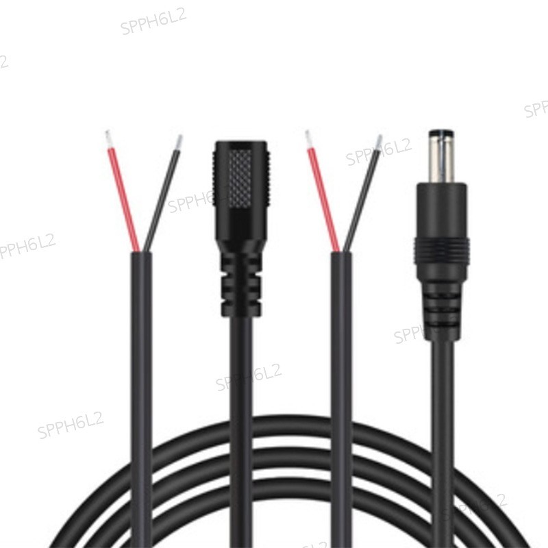 20AWG DC Power Pigtail Cable Male Female Connector DIY Wire Plug Jack ...