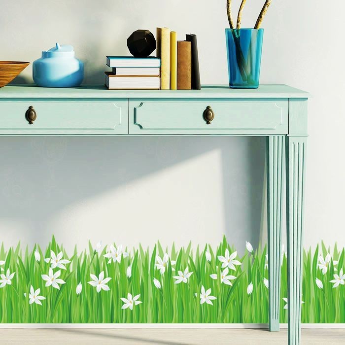 [Wall decoration sticker]Removable Wall Sticker Green Grass Lily Bulb ...