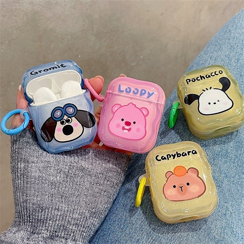 Casing For Airpods 4 Pro 2 3 1 Lovely Cartoon Capybara Loopy Gromit ...