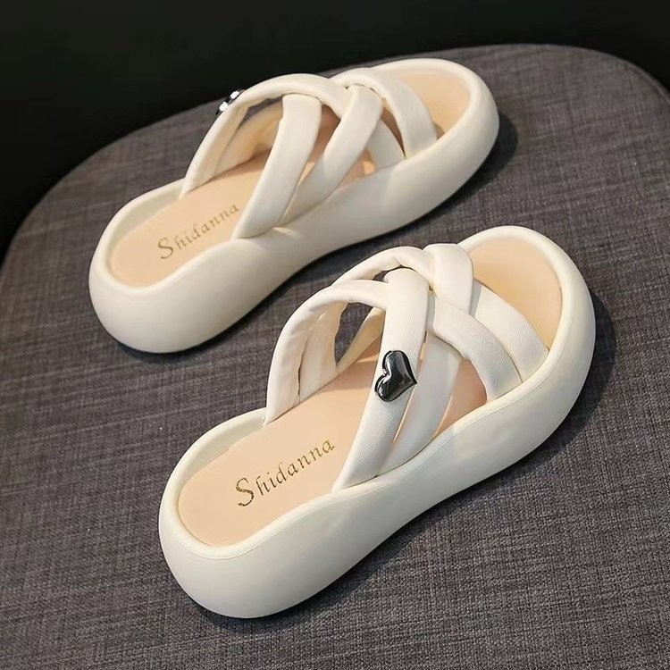 Slippers Beach Sandals Casual Outdoor Shoes French Style Bread New ...