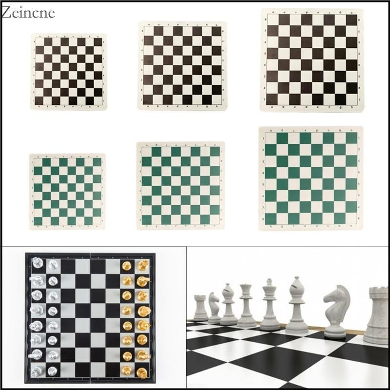 Zein Lightweight Leather Tournament Chess Board Portable Rollable Soft ...