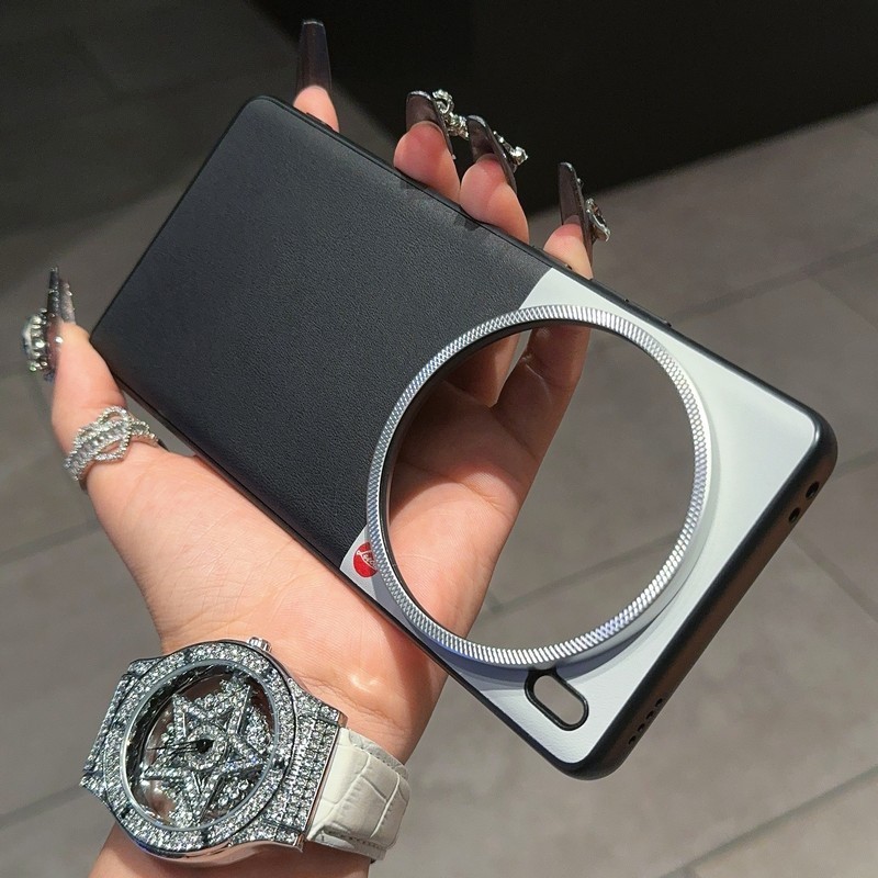 For Vivo X100Pro Case Luxury Splice Leather PC Hard Phone Case For Vivo X100 Pro X100Pro X100S ...