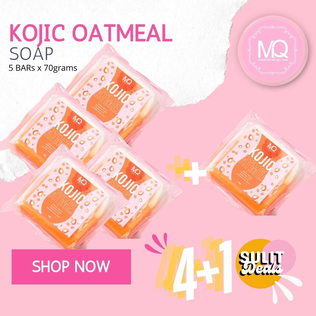 MQ Cosmetics & Selfcare MINI 5 BARS KOJIC OATMEAL SOAP with Papaya and ...