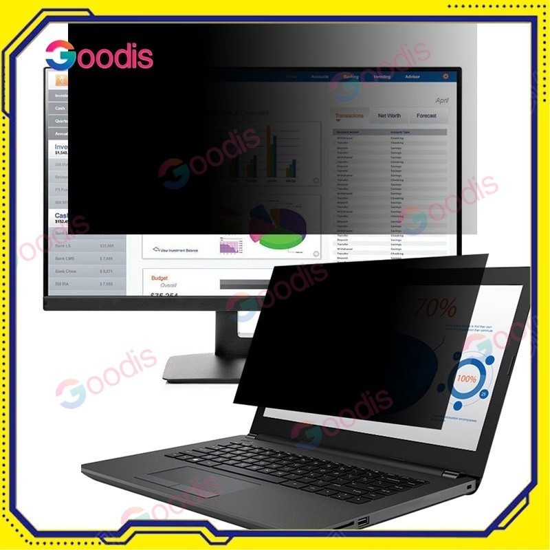13.3 14 15.6 24" Privacy Filter 16:9 Laptop PC Notebook Anti-glare Anti ...