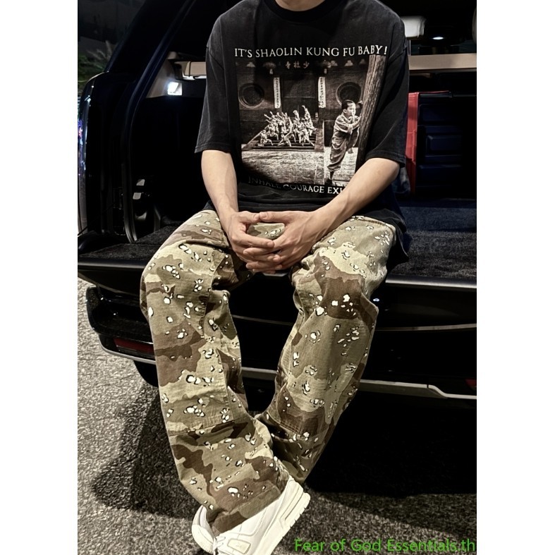 Desert camouflage functional logging pants, three-dimensional cut ...