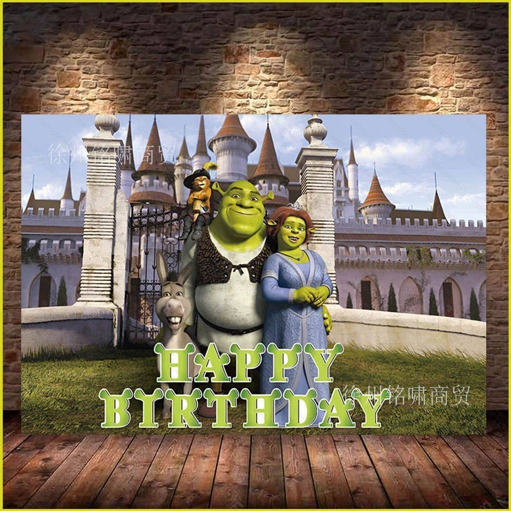 SnOw Shrek Theme Cartoon Celebrate Party Photo Photography Backdrop ...
