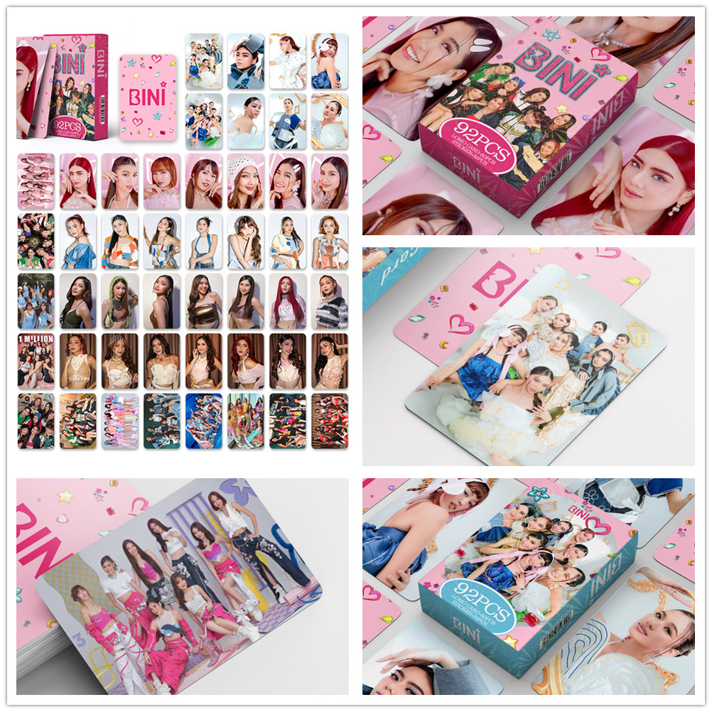 Bini Photocards BINI LOMO CARD 92Pcs Lomocard Talaarawan Cards Laser ...