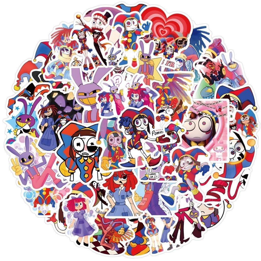 Y&P| The Amazing Digital Circus Stickers Set Cartoon Graffiti ...
