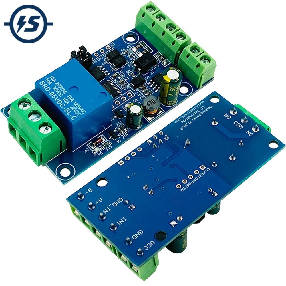 RQ`Modbus RTU DC 7-24V 1 Channel Relay Switch Module RS485/TTL UART ...