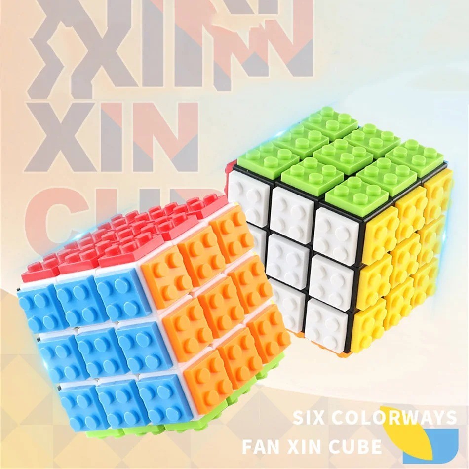 FanXin DIY Series Bricks 3x3 Cube Classical Cubo Magico Enlighten ...