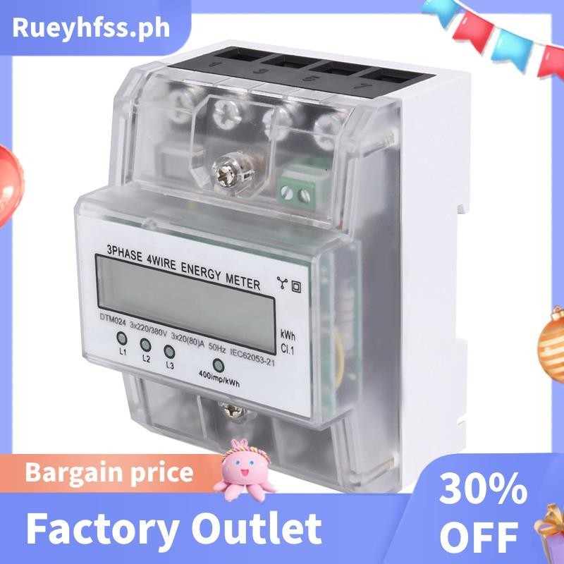 Excellent 3 Phase 4 Wire Energy Meter 220/380V 20-80A Energy ...