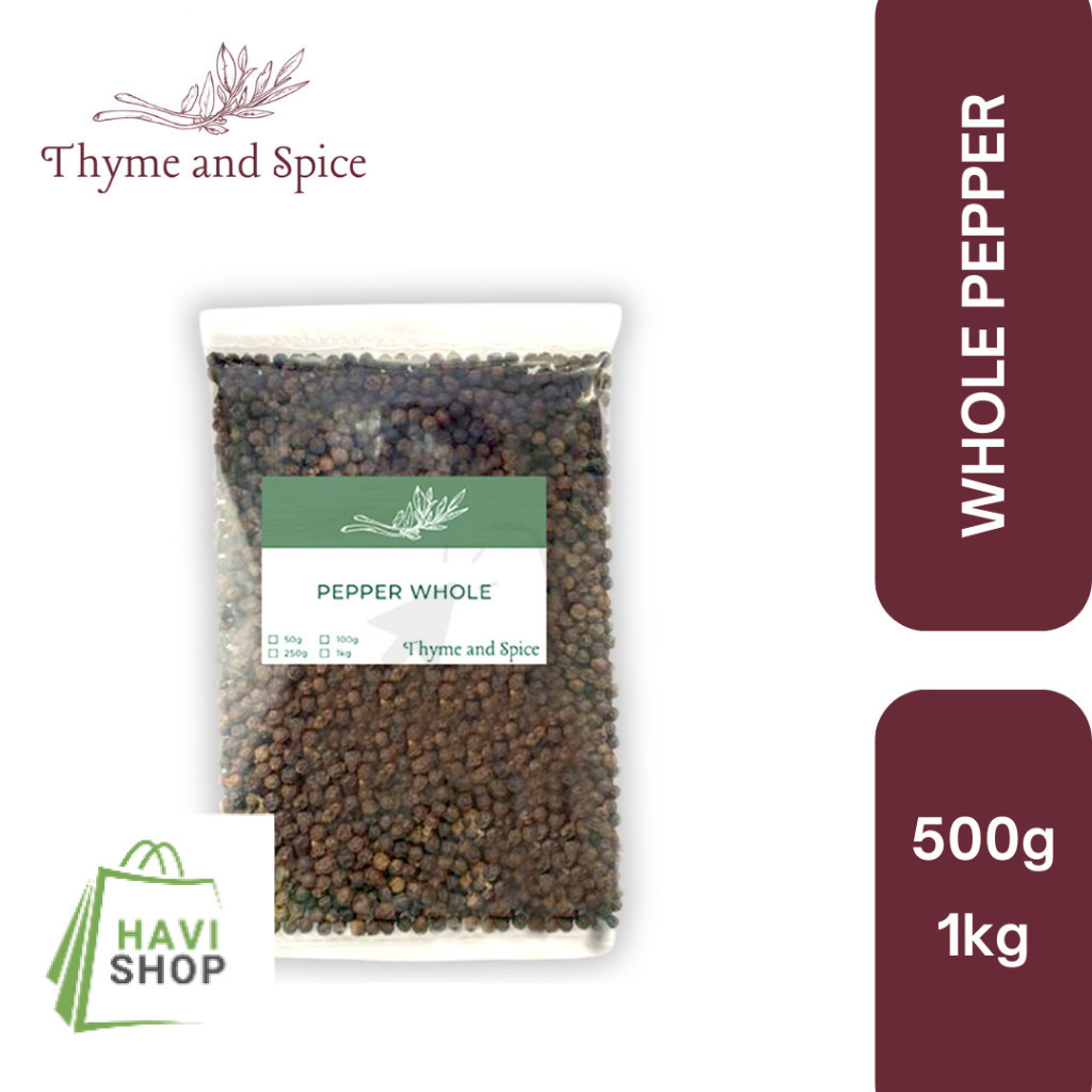 [POUCH] PURO Black Pepper Whole / Paminta Buo/ Whole Pepper 500G 1KG ...