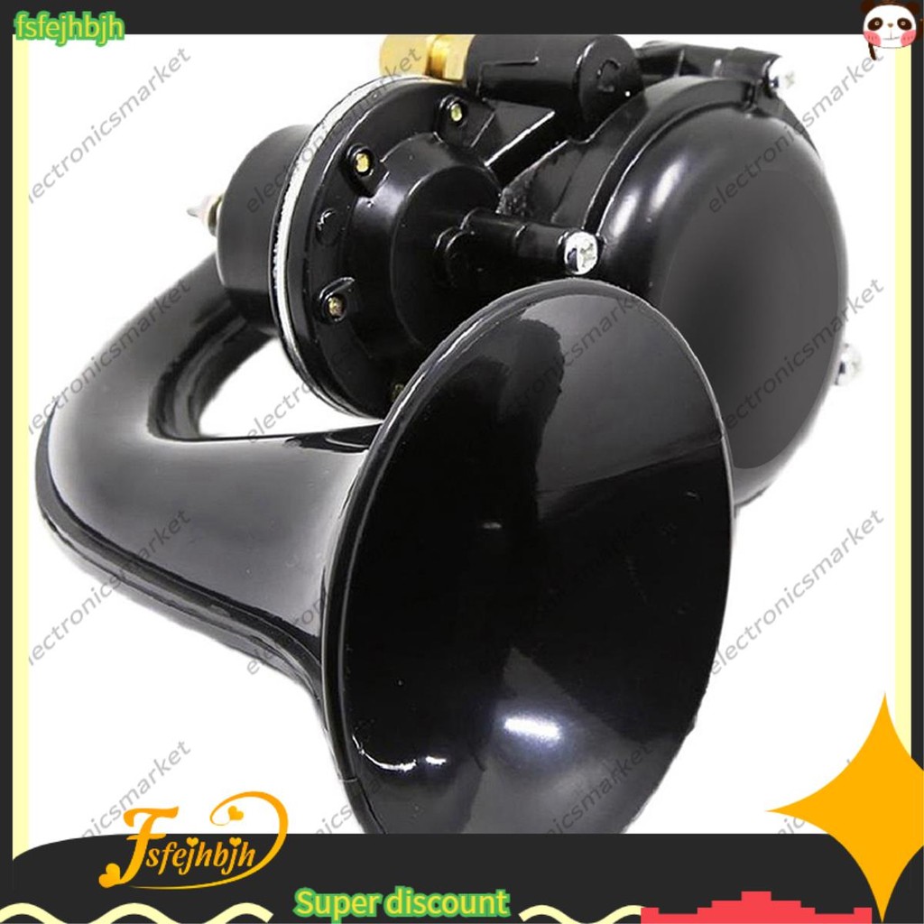 【fsfejhbjh】1 Piece 12V 24V Electric Snail Air Horn 120DB Loud Sound ...