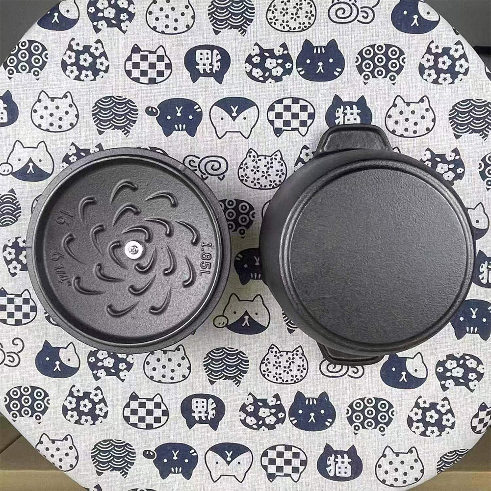 Cast Iron Rice Cooker Deepened Rice Pot Dutch Oven Rice Casserole for ...