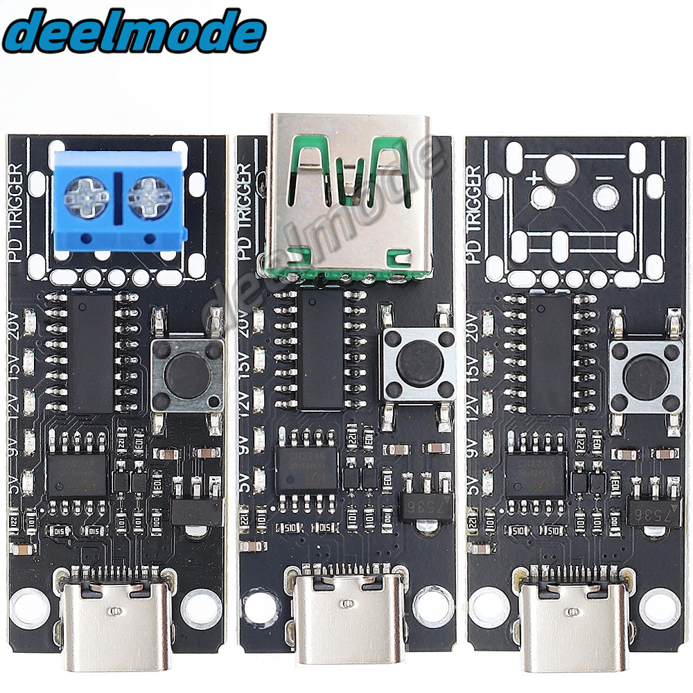 100W 5A USB-C Fast Charge Trigger Board Module PD/QC Decoy Board Fast ...