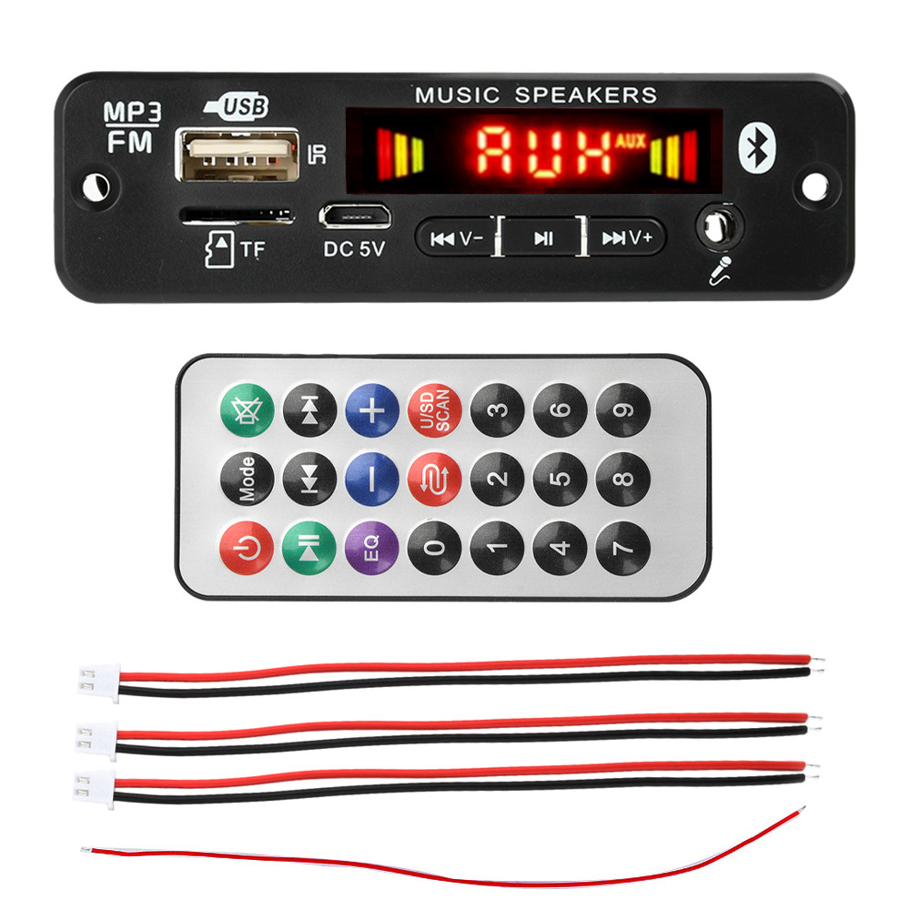 Pcbfun BT Decoder Board with Amplifier MP3 FM Decoder with Recording ...