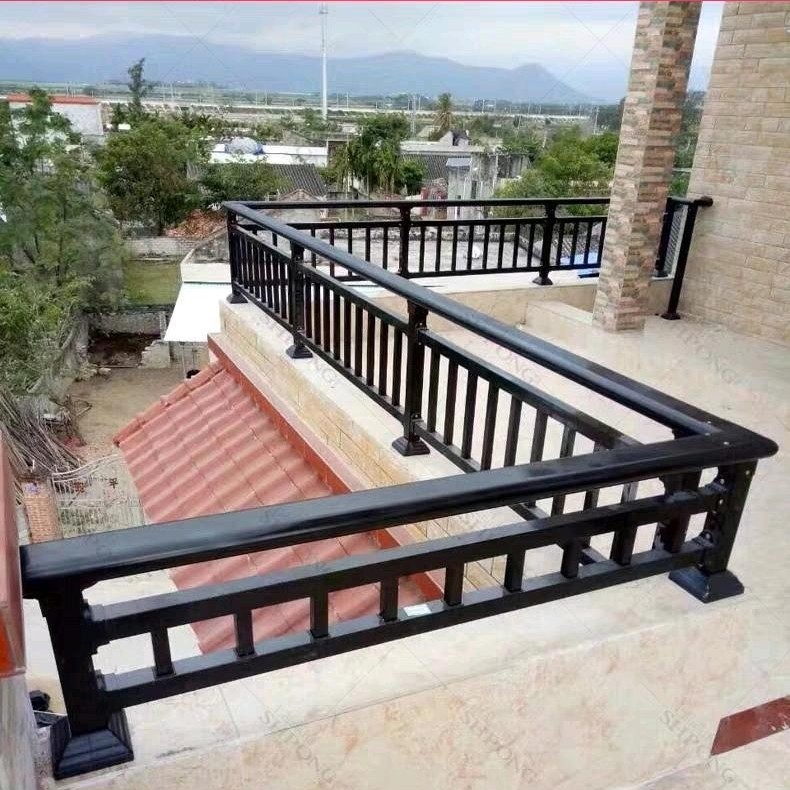 Aluminum Art Guardrail Aluminum Alloy Fence Terrace Stair Railing Glass ...