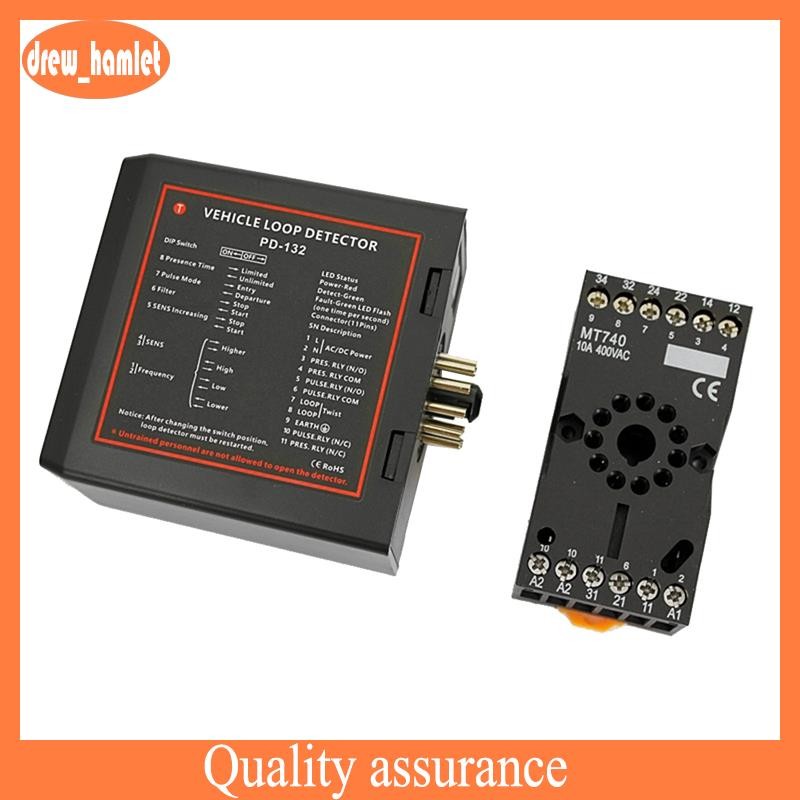 PD132 Single Channel Inductive Vehicle Loop Detector Replacement Accessories For Car Parking Lot ...