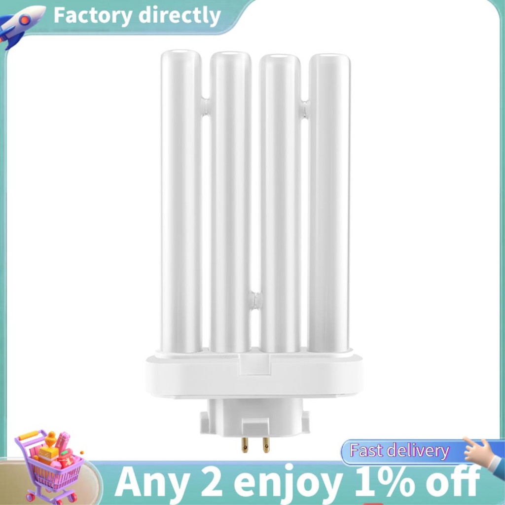 LU-220V 27W 4 Pin Rows 6500K Double-H Quad Tube Compact Fluorescent ...