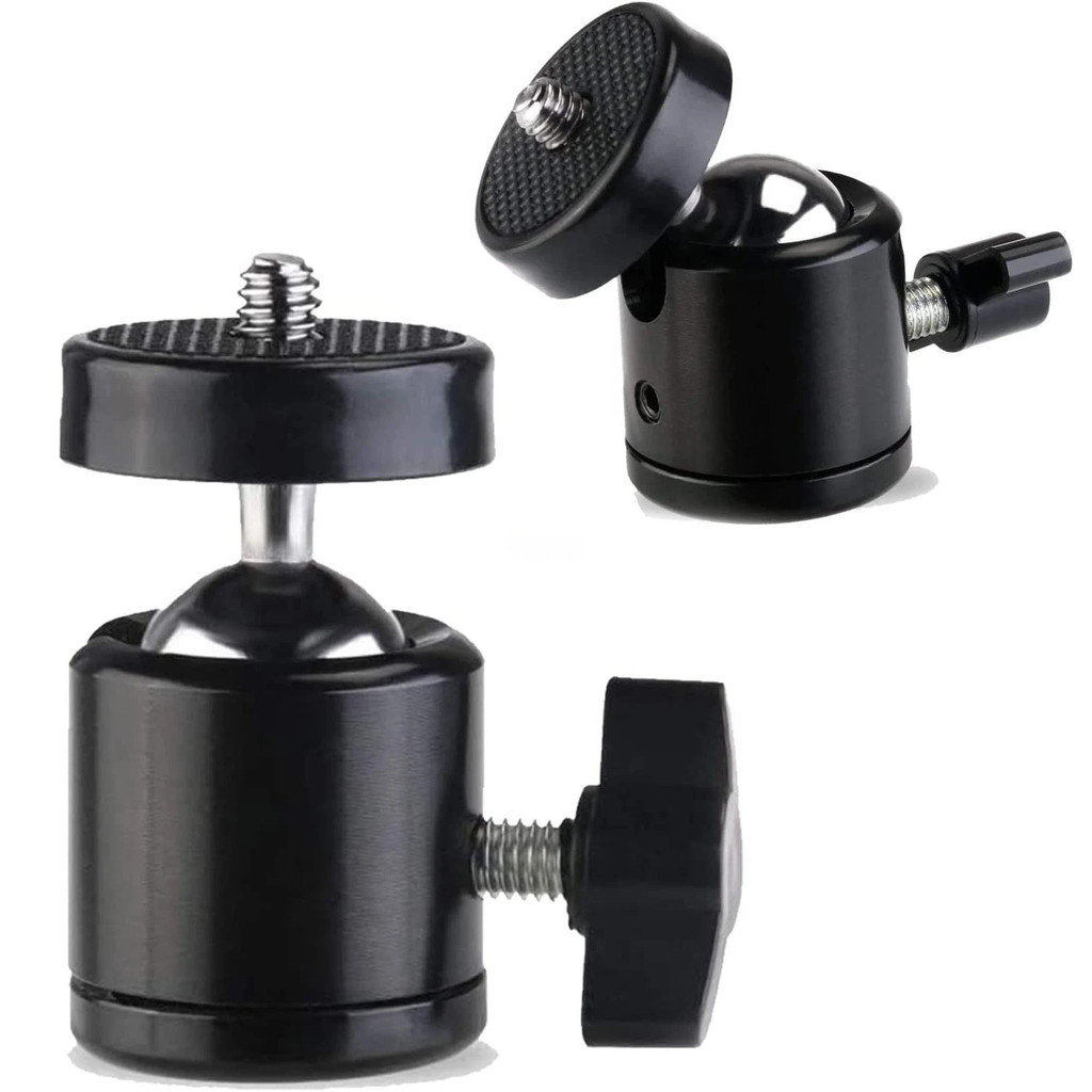 1/4" Ball Head Screw Tripod Mount 360 Rotating Mount Base Adapter for ...