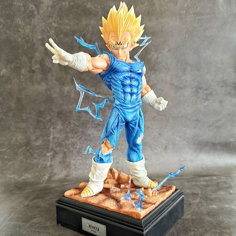 Anime Dragon Ball Z Super Saiyan Majin Vegeta Statue With Base | Shopee ...