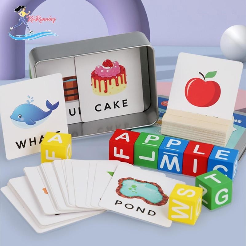 [Whweight] Wooden CVC Word Spelling Games Sensory Development Flash ...