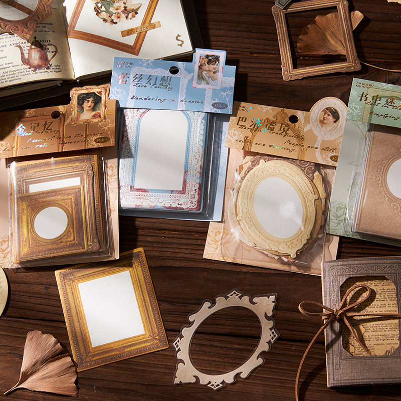 QOUZMO 20pcs/pack Vintage junk journal sticker pack[Memories of Ancient ...