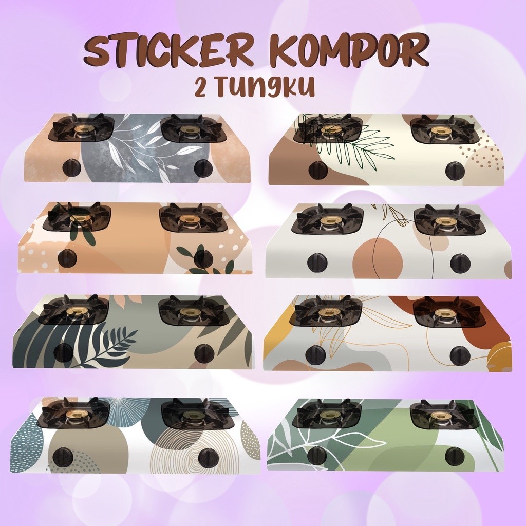 Stickers Stickers 1 burner and 2 burner kitchen stove stickers with ...