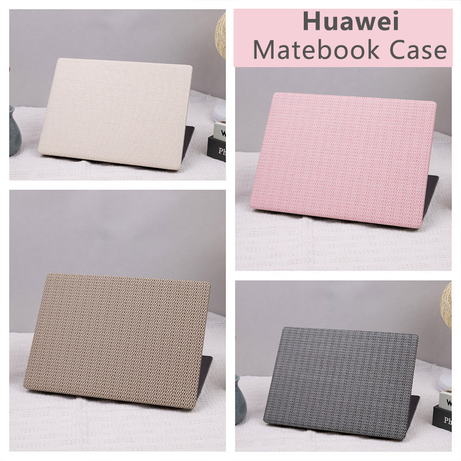 New Grass mat pattern PU Leather Laptop case for Huawei Matebook D14 ...