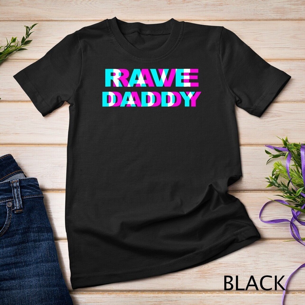 Rave Daddy Edm Music Festival Father Optical Illusion Trippy Tee Unisex ...