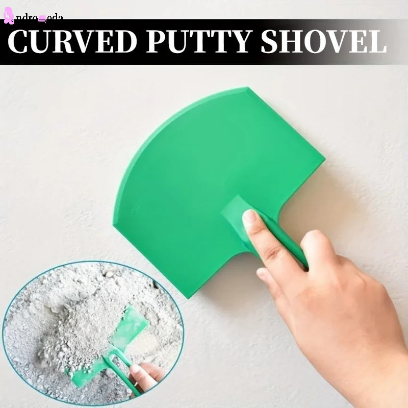 Curved Plastic Filling Putty Shovel / Flexible Paint Scraper Wall Base ...