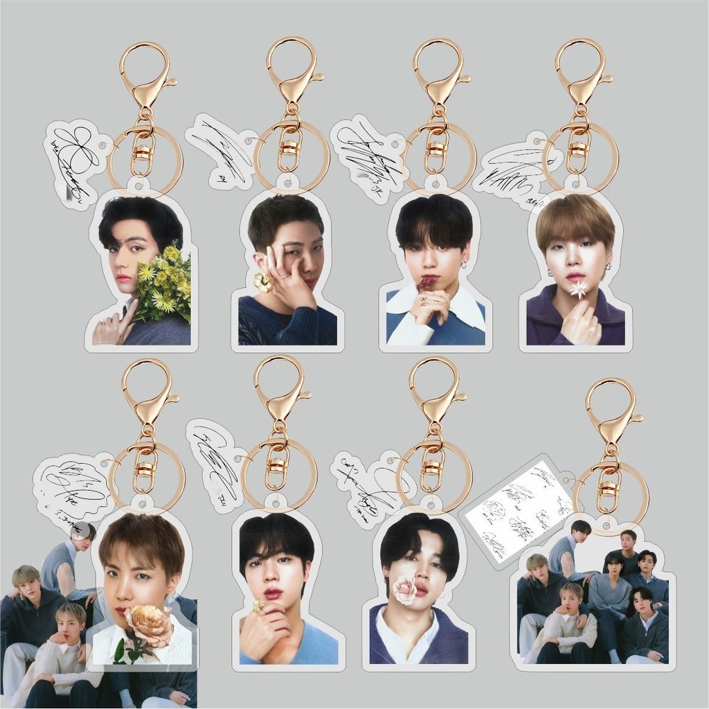 Kpop Bts V Jung Kook New HD Acrylic Keychain Bag Charm | Shopee Philippines